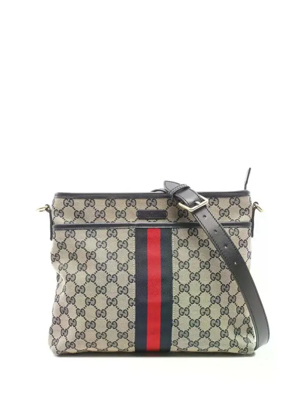 Gucci 2000-2015 Gg Canvas Web Crossbody Bag