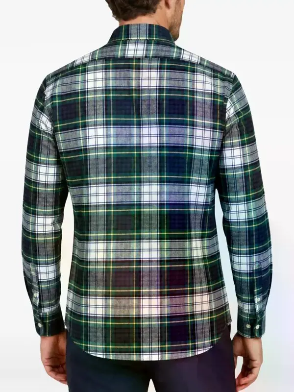DEPERLU Tartan-check Long-sleeve Shirt