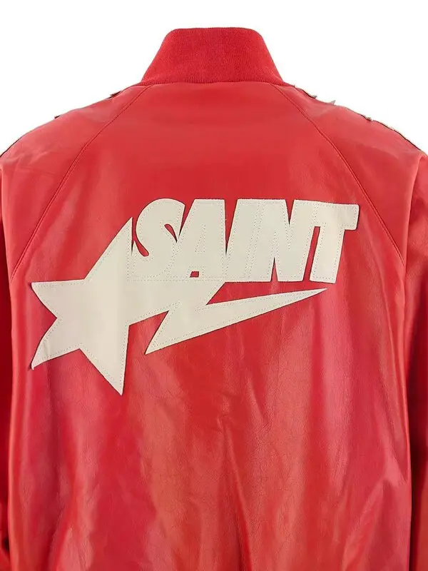 SAINT MXXXXXX X Bape Logo-patch Bomber Jacket