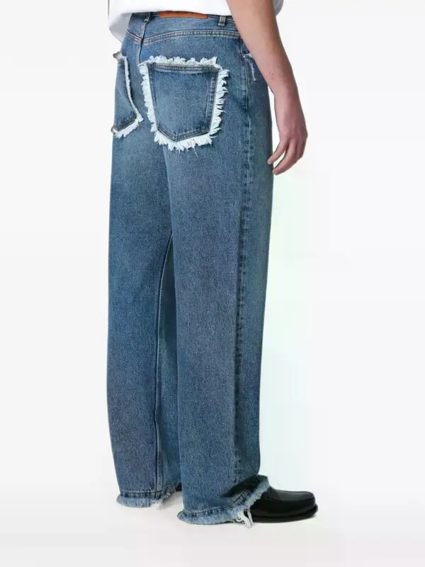 Séfr Frayed-cut Regular Jeans