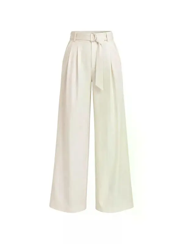 KAOS Belted Pleated Trousers - Neutrals
