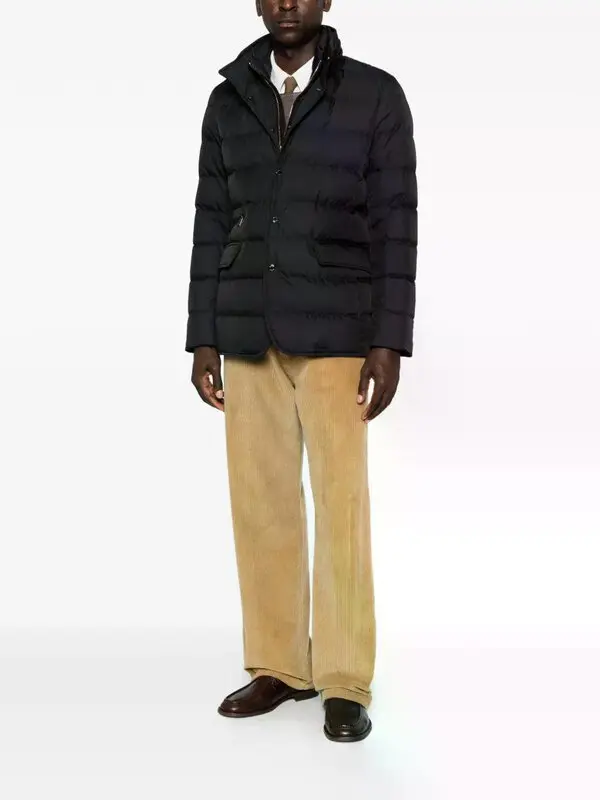 MOORER Quilted High-neck Jacket
