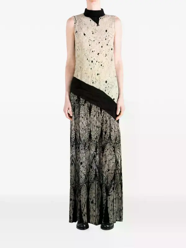 YANGKEHAN Floral-print Sleeveless Maxi Dress