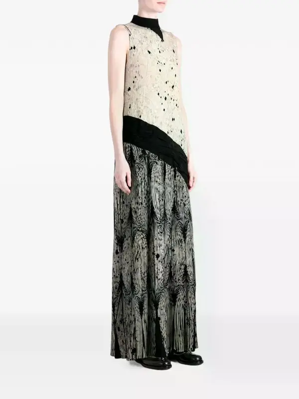 YANGKEHAN Floral-print Sleeveless Maxi Dress