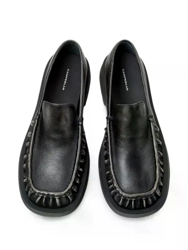 Camper Mil 1978 Ruched Leather Loafers