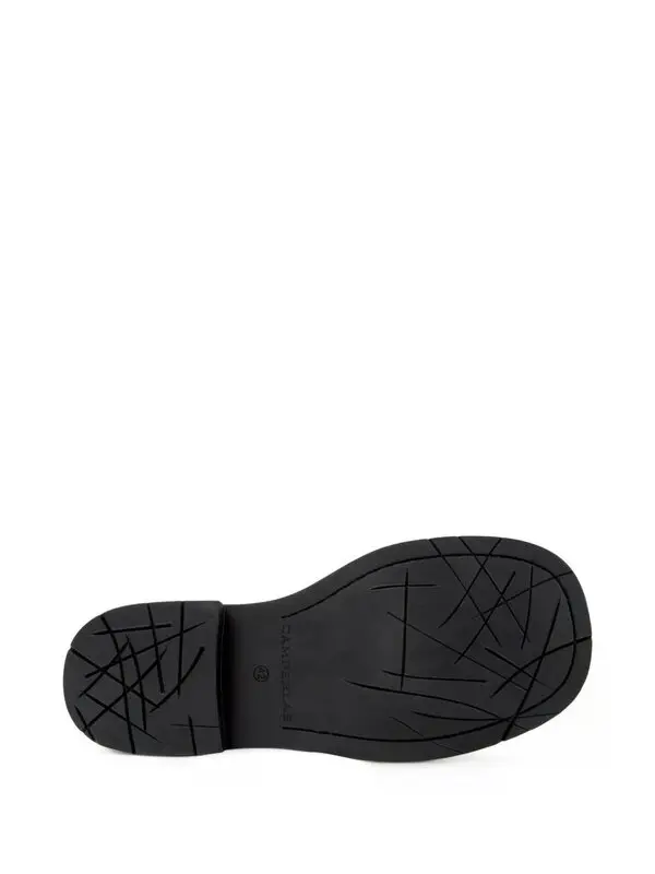 Camper Mil 1978 Ruched Leather Loafers - Black