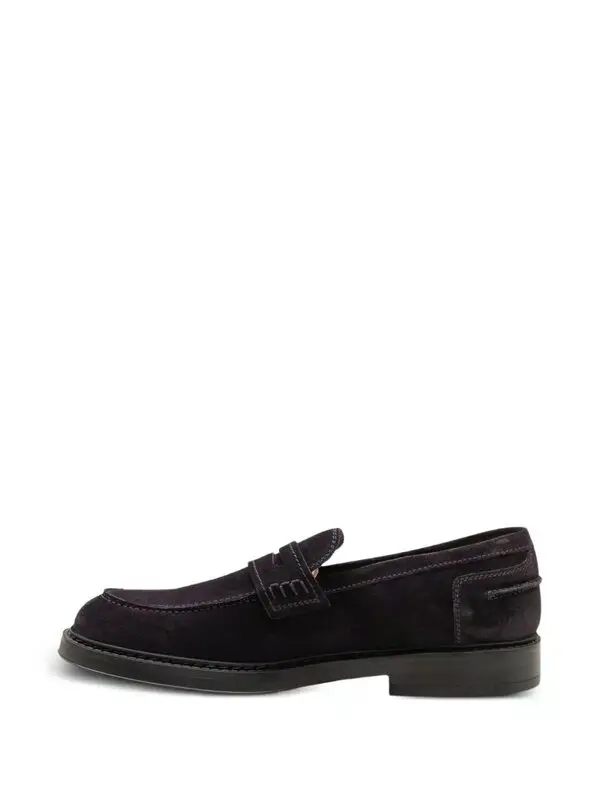 DOUCAL'S Suede Penny Loafers