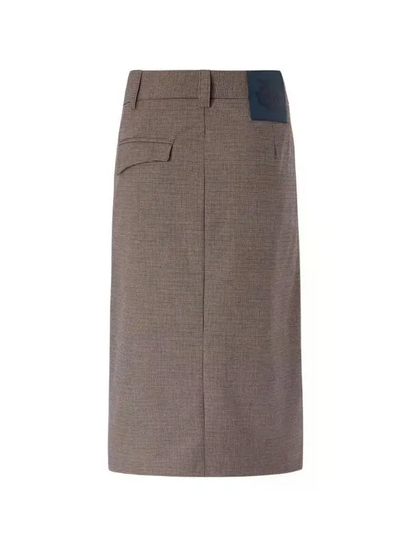 Pinko Calf-length Wrap Skirt With Check Pattern