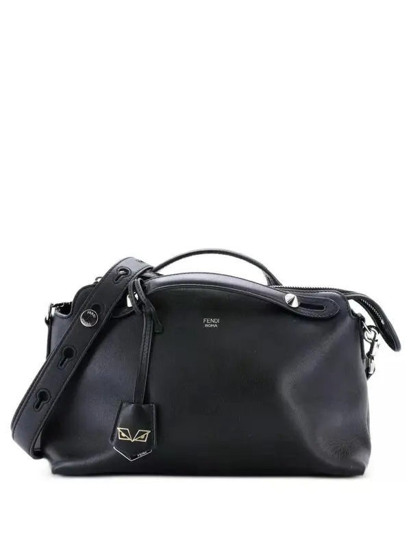 Fendi Monster The Way Leather Small Satchel - Black
