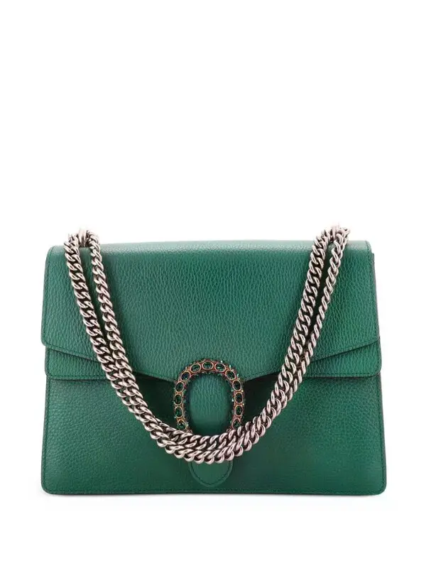 Gucci Dionysus Bag Leather Medium Shoulder Bag - Green