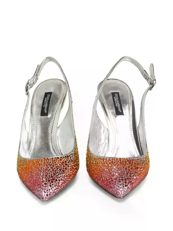 Dolce & Gabbana Sequin-embellished Slingback Sandals