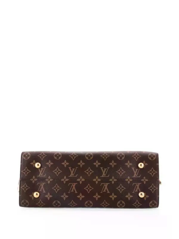 LOUIS VUITTON Tuileries Handbag Monogram Canvas With Leather Satchel - Neutrals