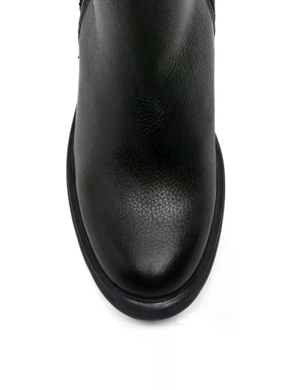 Unisa Grained Leather Ankle Boots