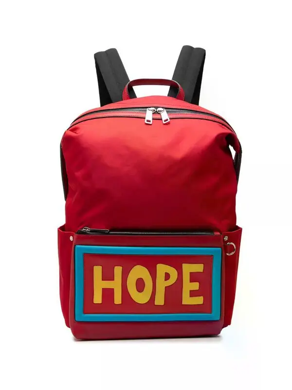 Fendi 2010-2026 Nylon Vocabulary Hope Backpack - Red