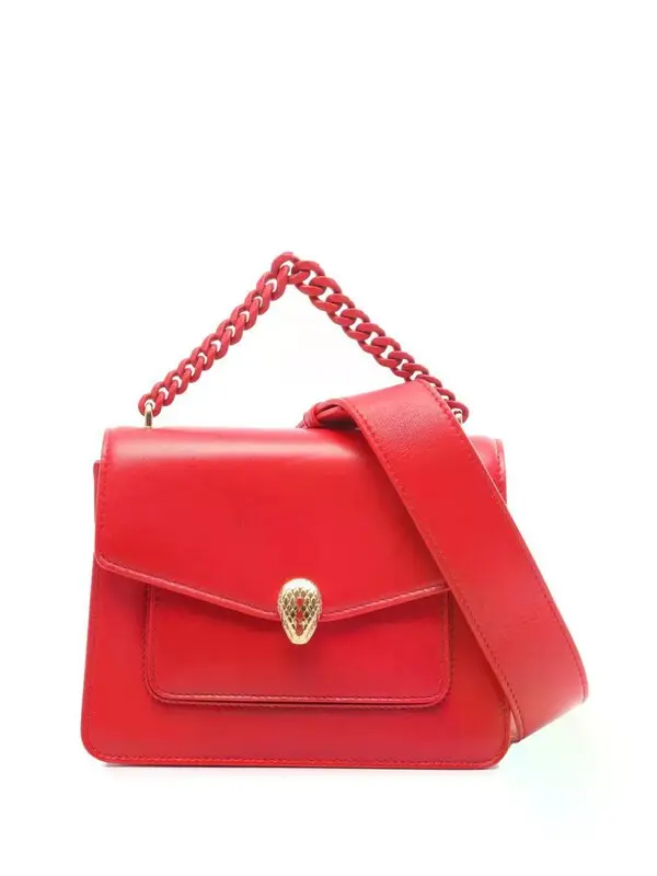 BVLGARI 2010-2026 Serpenti Forever Crossbody Bag - Red