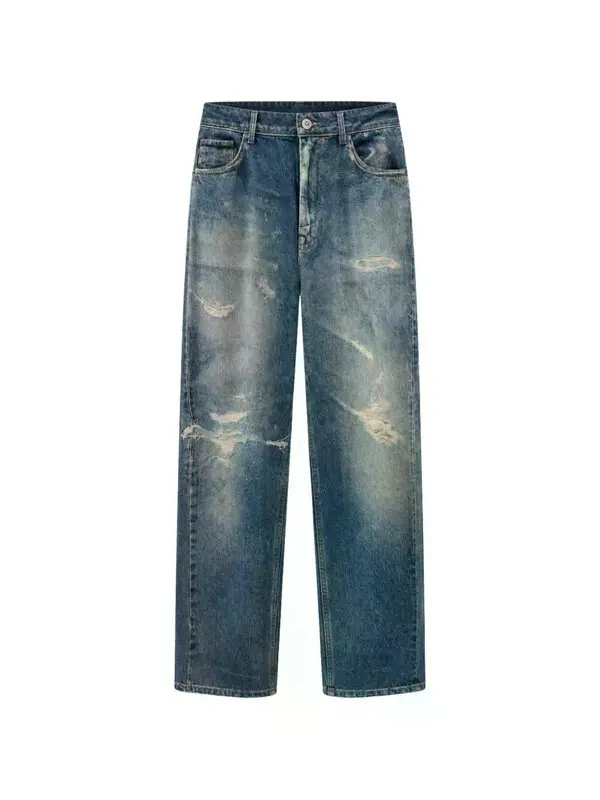 JUCCA Distressed Faded Jeans - Blue