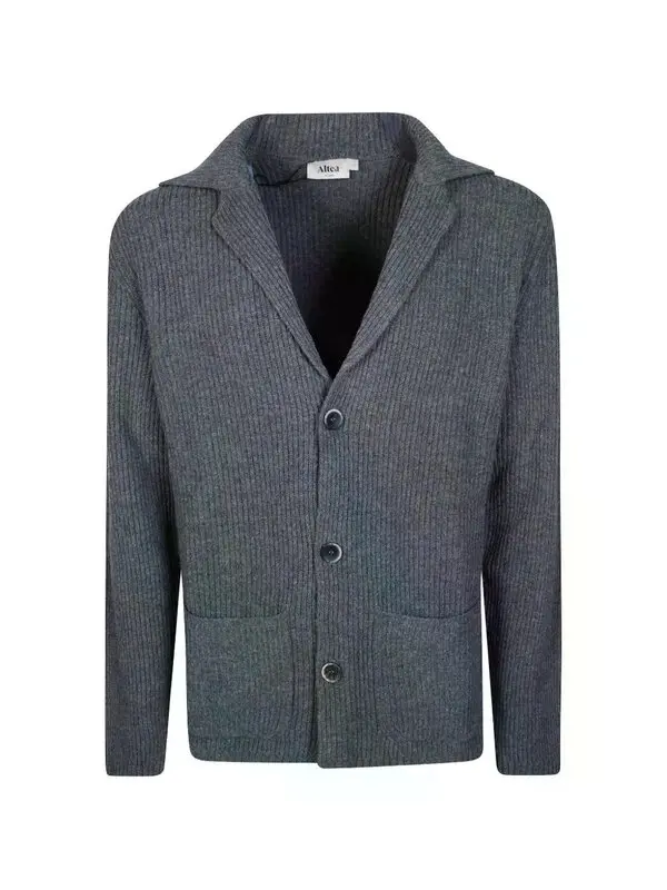 Altea Ribbed-knit Shawl-collar Cardigan