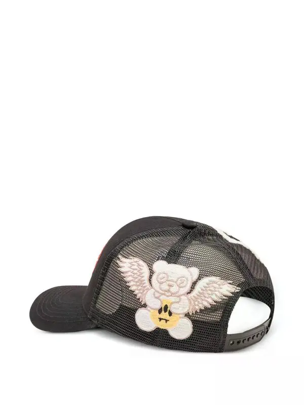 BARROW Dice-embroidered Mesh-panelled Trucker Cap