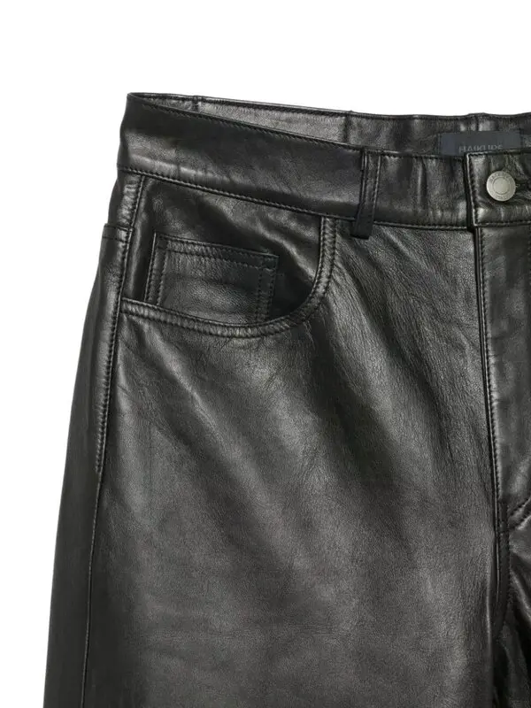 HAIKURE Leather Wide-leg Trousers