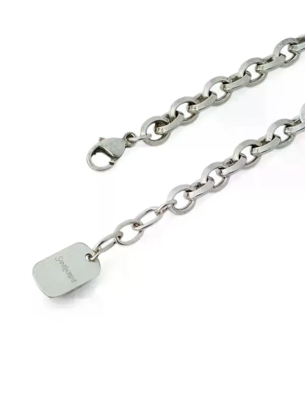 Saint Laurent Logo-pendant Chain Bracelet