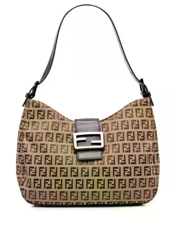 Fendi 2000-2010 Zucchino Canvas Shoulder Bag