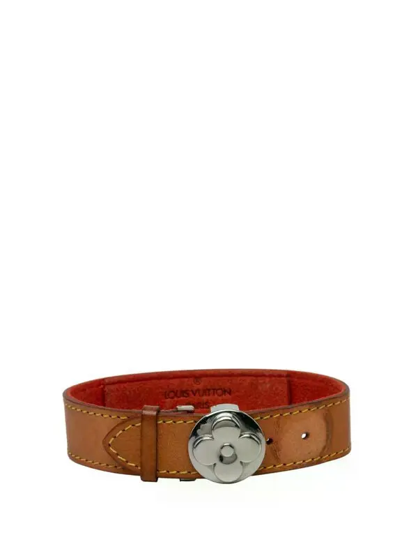 LOUIS VUITTON 1999 Vachetta Monogram Wish Bracelet Costume Bracelet