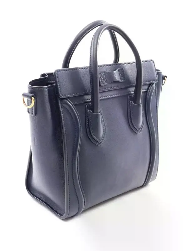 Celine 2000-2026 Nano Leather Luggage Tote Satchel