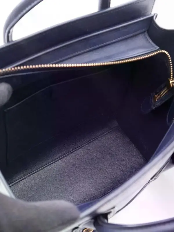 Celine 2000-2026 Nano Leather Luggage Tote Satchel