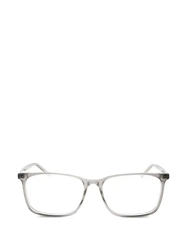 Hugo Rectangle-frame Glasses - Grey