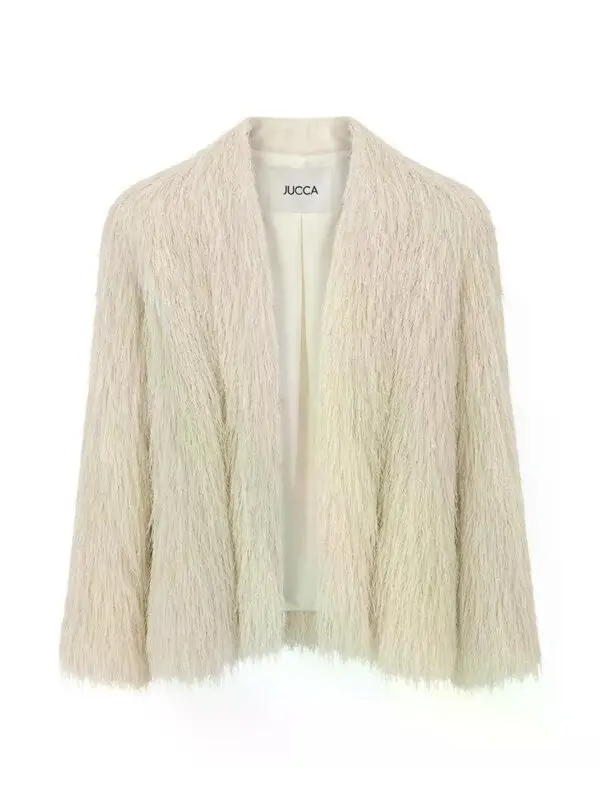 JUCCA Faux-fur Open-front Jacket