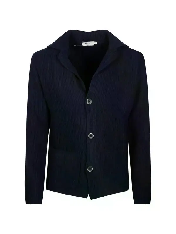 Altea Ribbed-knit Notched-lapels Sweater