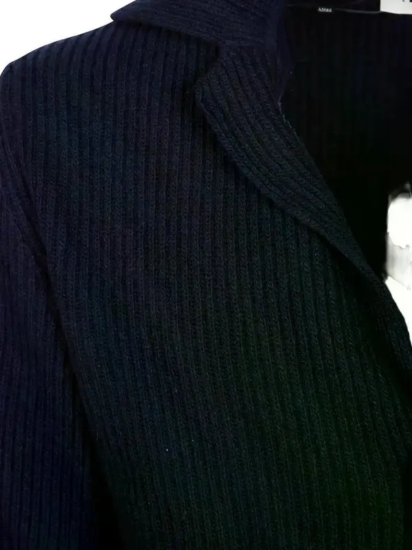 Altea Ribbed-knit Notched-lapels Sweater