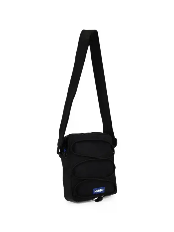 Hugo Bungee-cord Logo-patch Messenger Bag