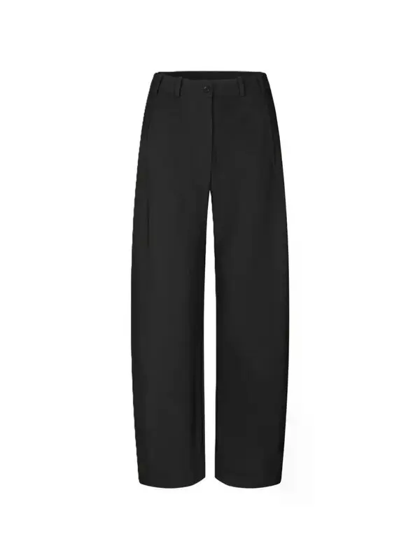 Stine Goya Pleated Wide-leg Trousers - Black