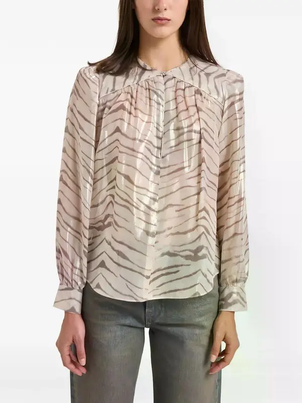 Isabel Marant Étoile Farali Silk Blouse - Neutrals