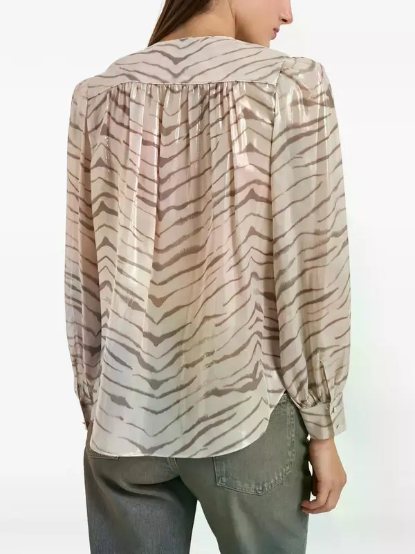 Isabel Marant Étoile Farali Silk Blouse - Neutrals