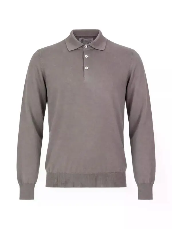 Brunello Cucinelli Long-sleeve Polo Shirt