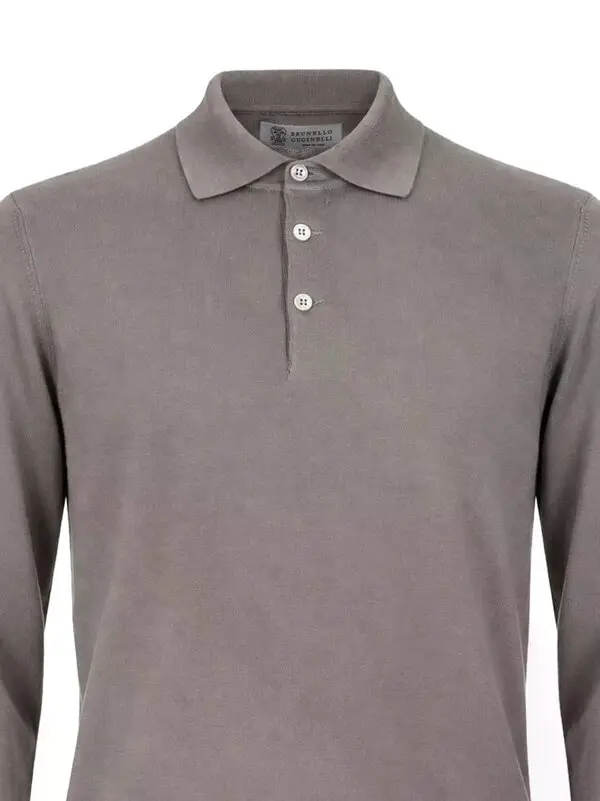Brunello Cucinelli Long-sleeve Polo Shirt