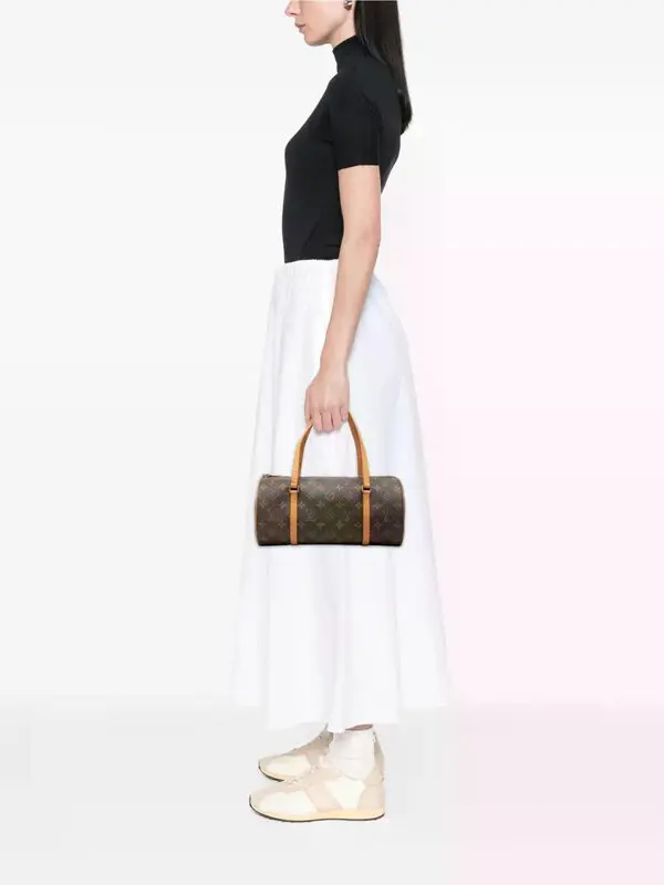 LOUIS VUITTON 2003 Monogram Papillon 30 Handbag - Brown