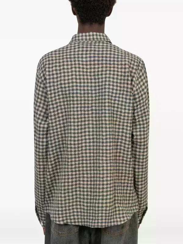 ANOTHER ASPECT 1.0 Check-pattern Zip-up Shirt