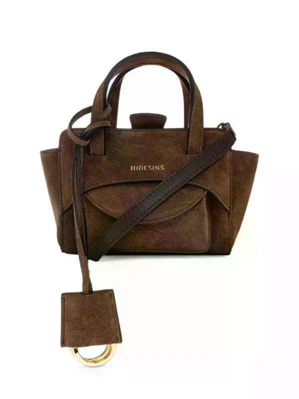 HIDESINS Mini Flap Suede Bag - Brown