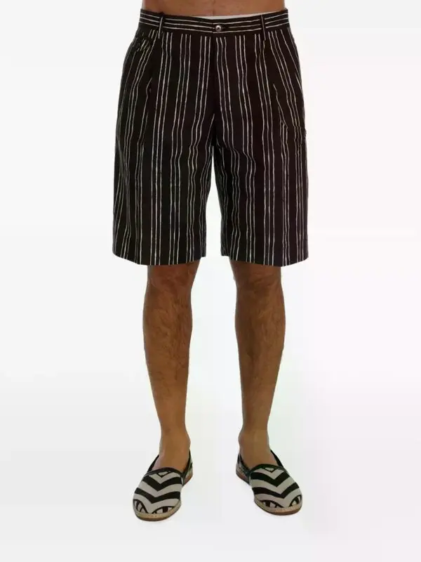 Dolce & Gabbana Striped Cotton Shorts