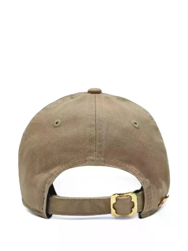 ANOTHER CHANCE Crystal-embellished Logo-embroidered Cap - Neutrals