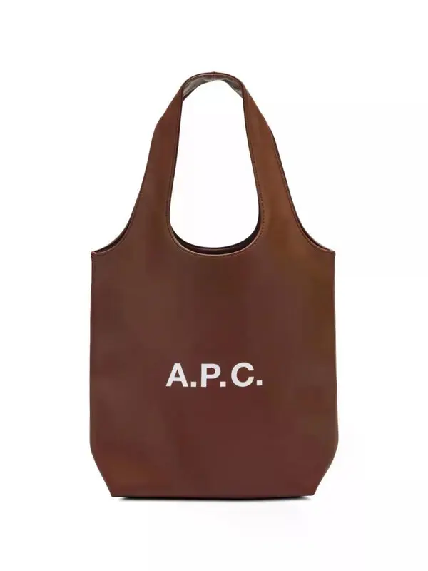 A.p.c. Small Ninon Logo-detail Shoulder Bag - Brown