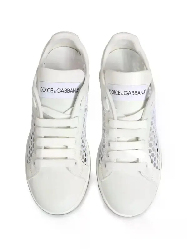 Dolce & Gabbana Mesh-panel Low-top Sneakers