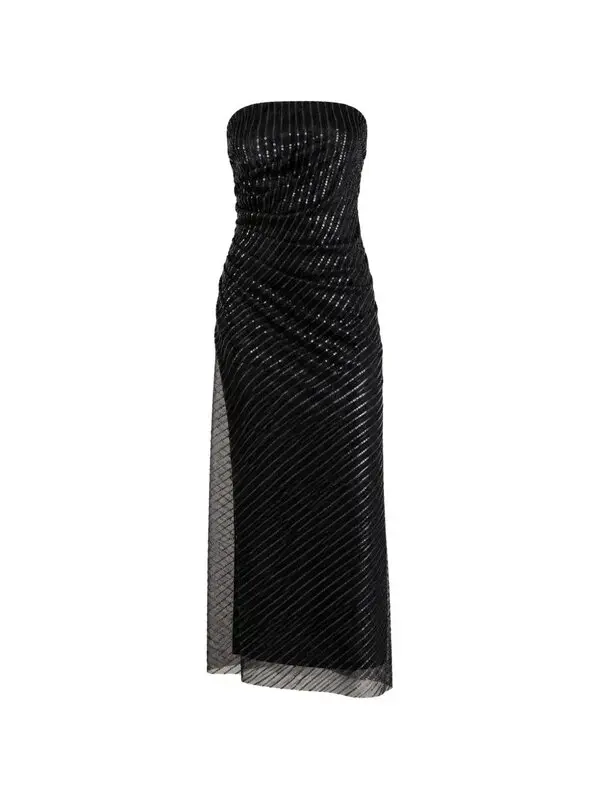 KAOS Sequin-embellished Strapless Maxi Dress