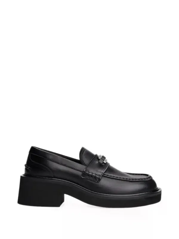 Tommy Hilfiger Logo-plaque Leather Loafers
