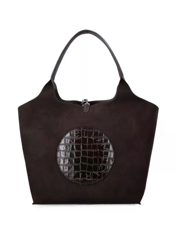 Stella McCartney Stella Logo Crocodile-effect Tote Bag
