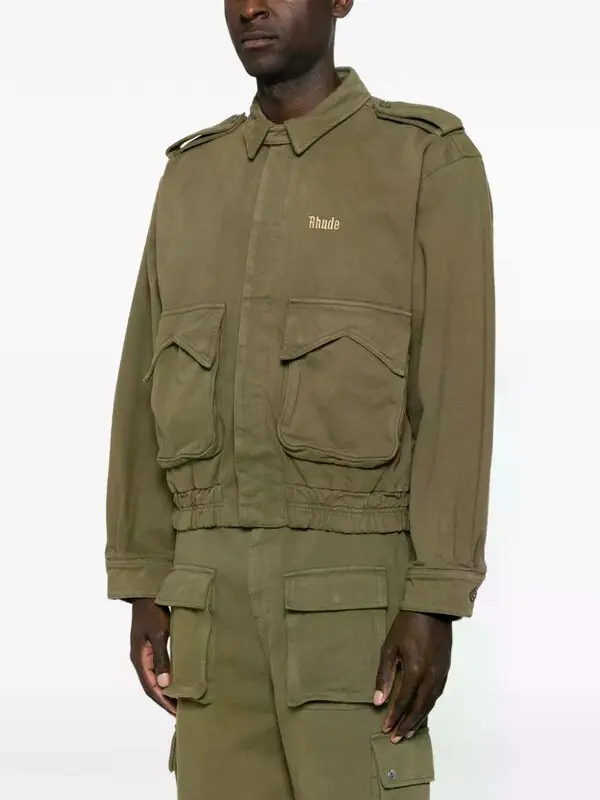 Rhude Logo-embroidered Bomber Jacket
