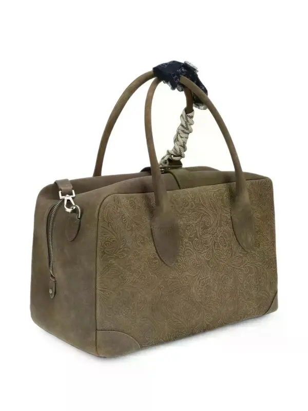 GOLDEN GOOSE Medium Vita Floral-embossed Travel Bag
